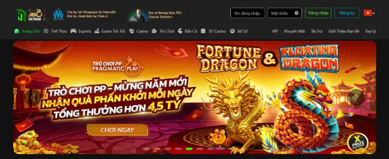 JBO - Casino online đẳng cấp - Thưởng chào mừng 5 triệu đồng